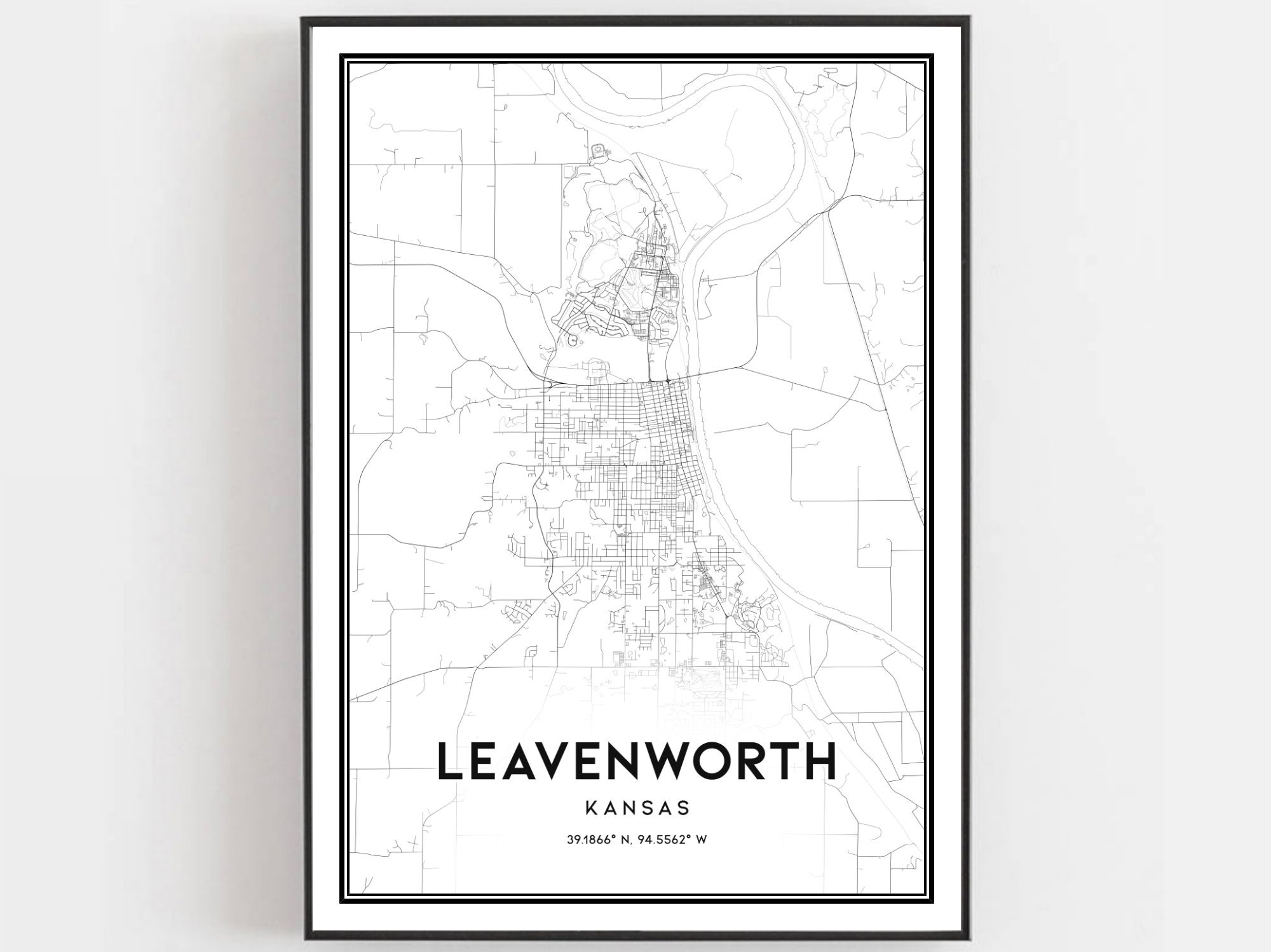 Leavenworth Tourist Map Leavenworth Print, Leavenworth Photo Poster,
