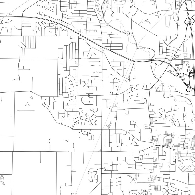 Strongsville Map Print Strongsville Map Poster Wall Art Oh - Etsy