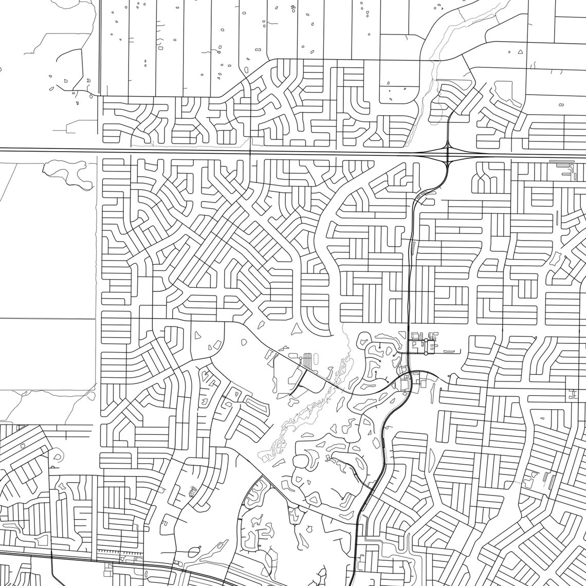 North Port Map Print North Port Map Poster Wall Art Fl City - Etsy