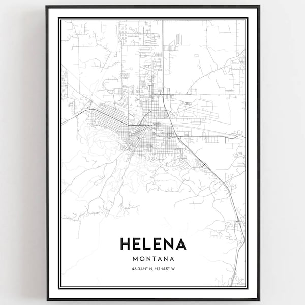 Helena Road Map - Etsy