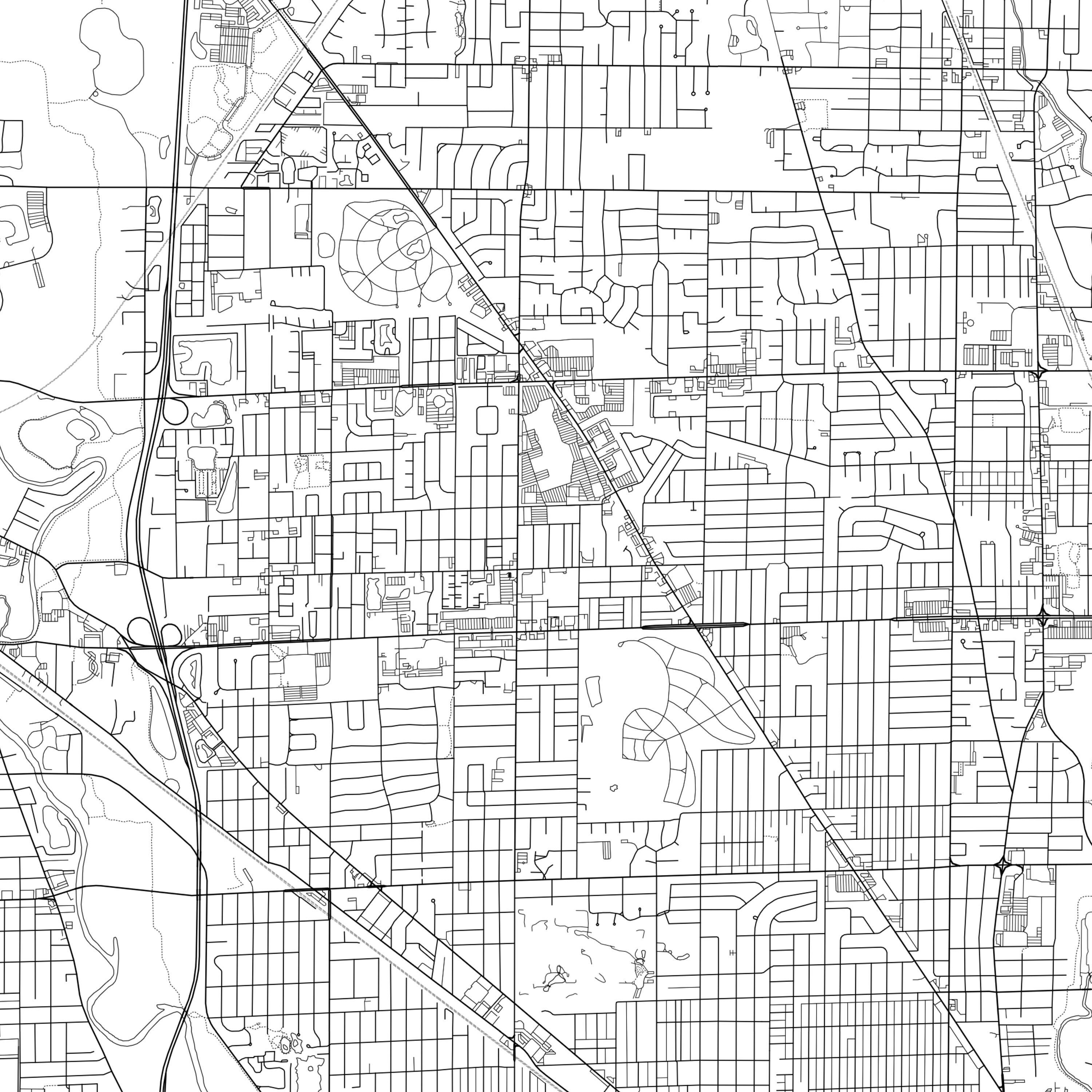 Niles Map Print Niles Map Poster Wall Art Il City Map | Etsy