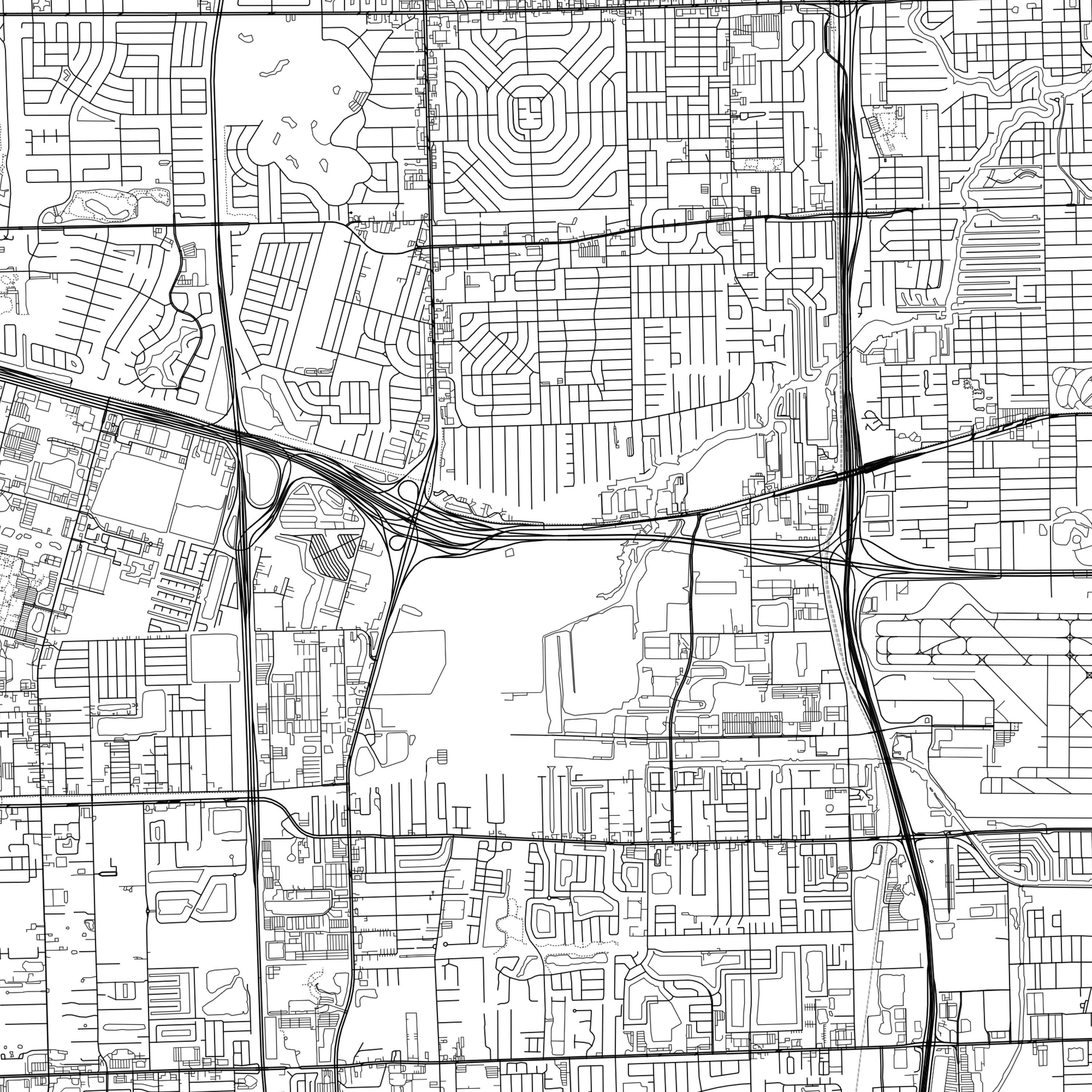 Dania Beach Map Print Dania Beach Map Poster Wall Art Fl | Etsy