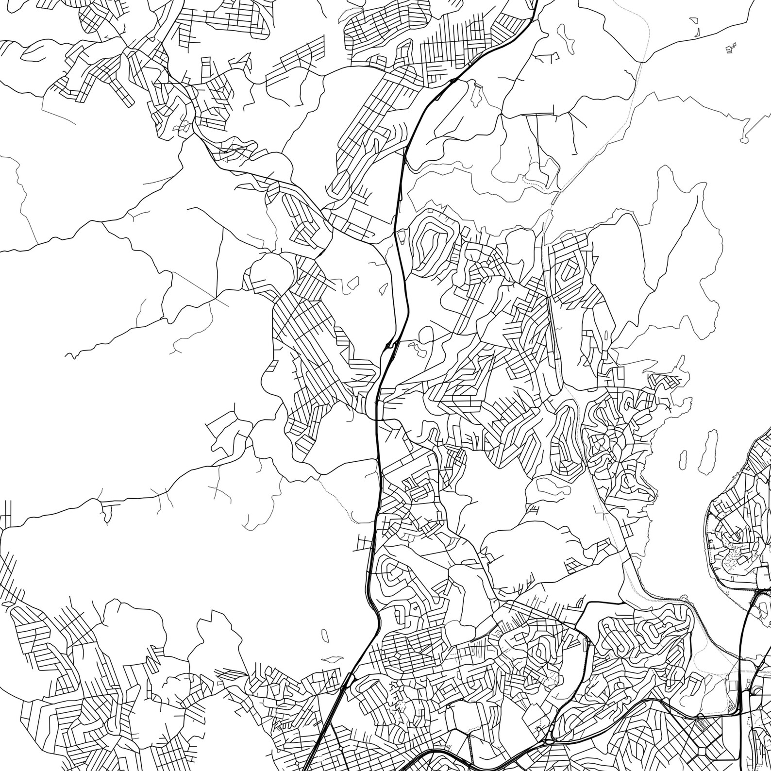 Vitória Map Print Vitória Map Poster Wall Art Vitória City | Etsy