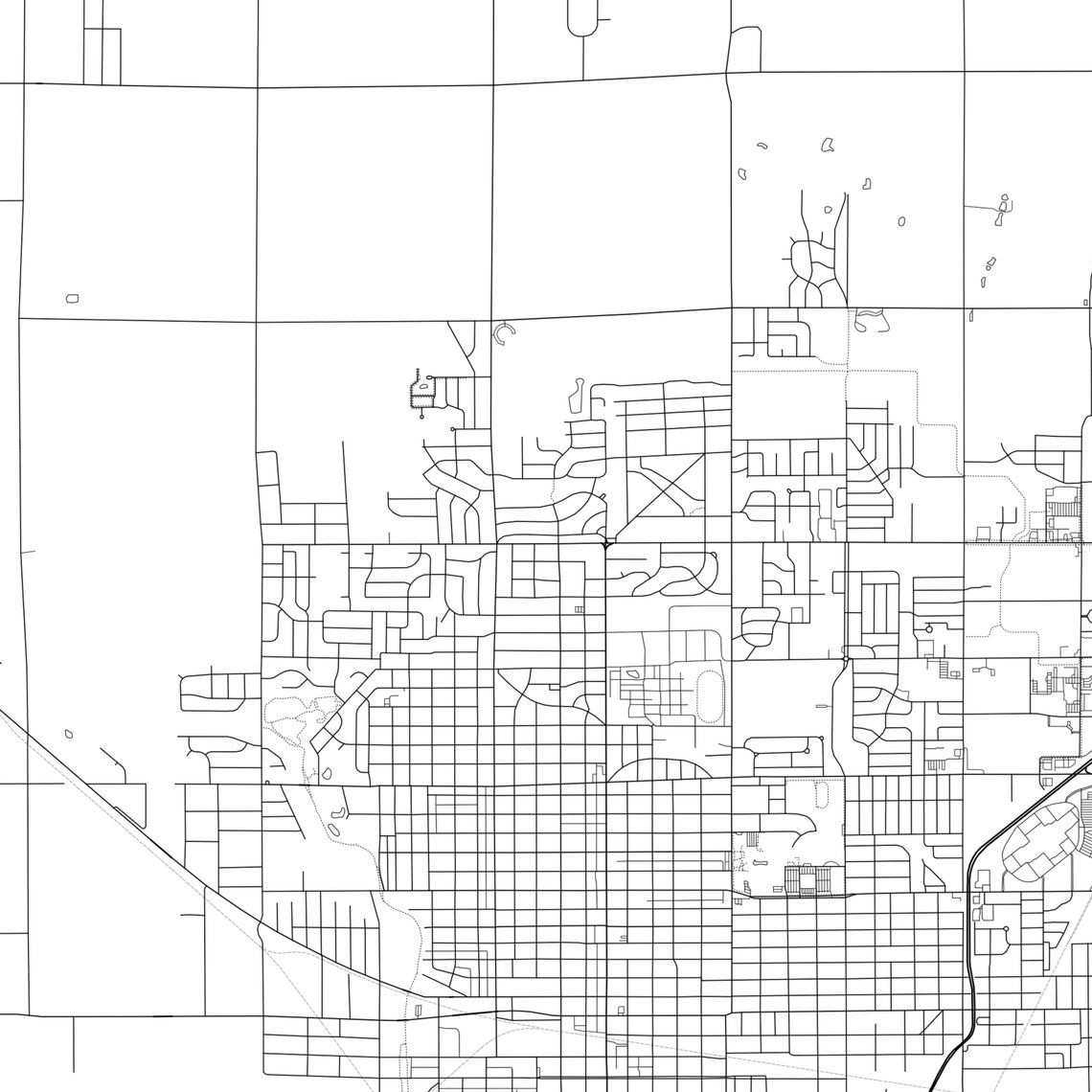 Hutchinson Map Print, Hutchinson Map Poster Wall Art, Ks City Map ...