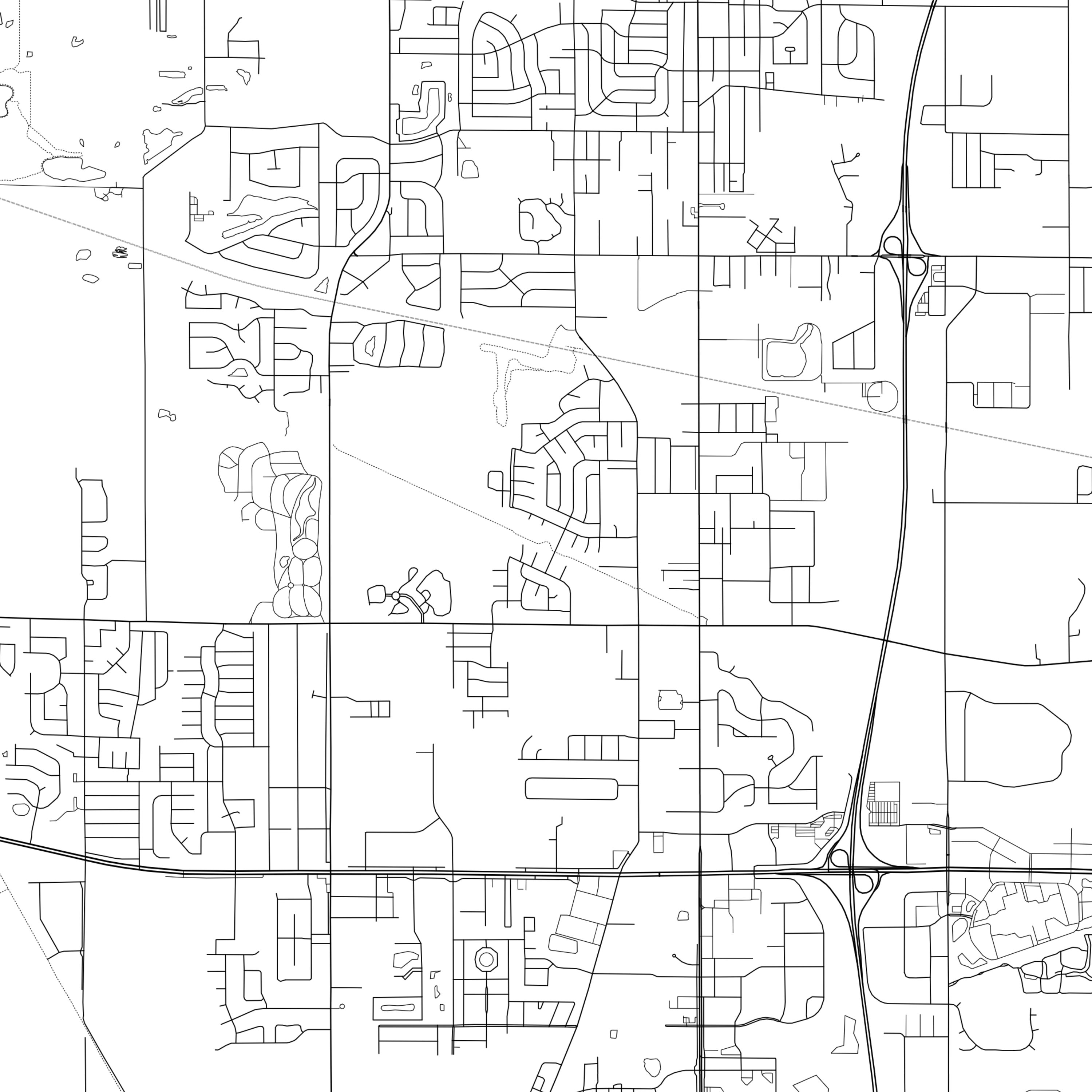 Merrillville Map Print Merrillville Map Poster Wall Art in - Etsy