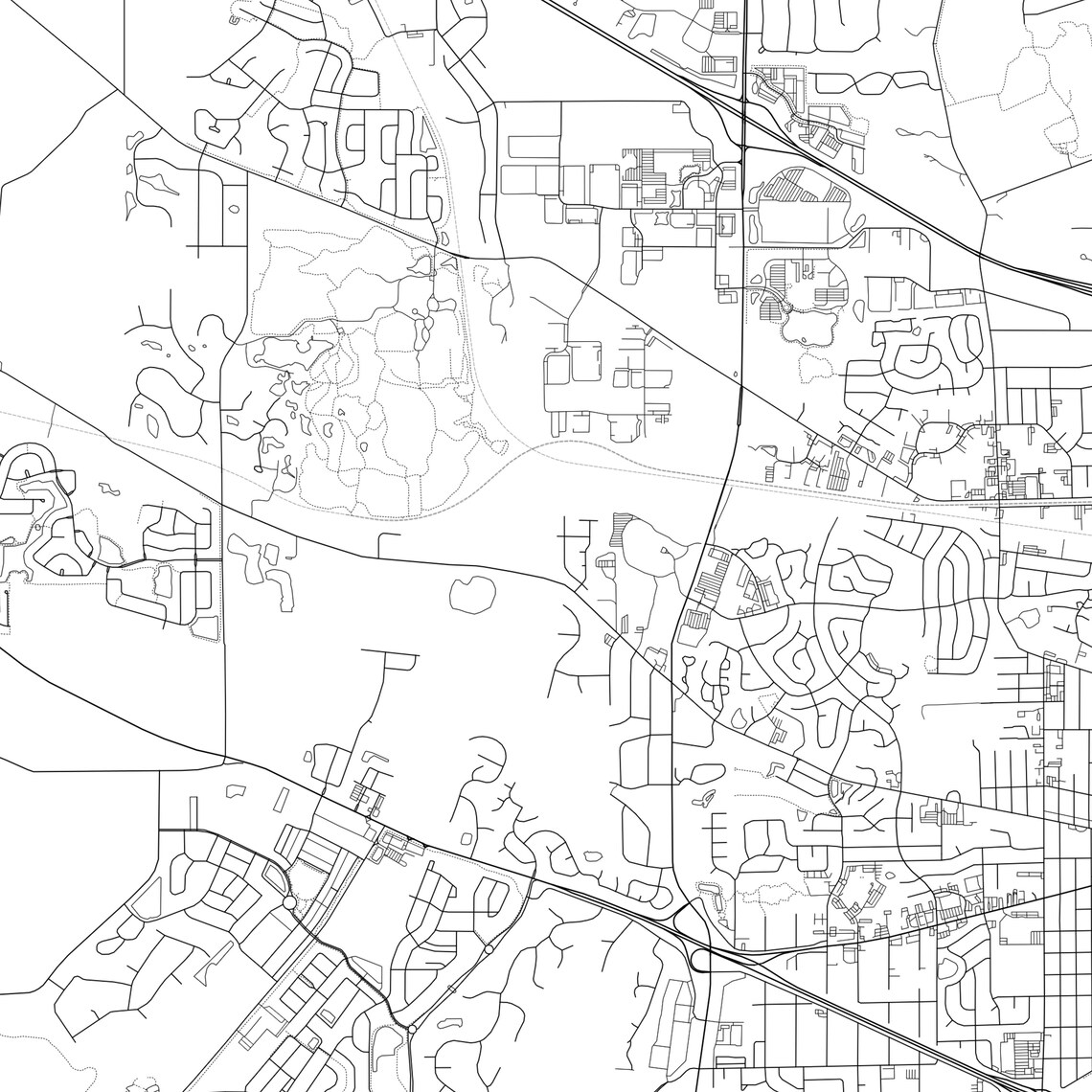 Elgin Map Print Elgin Map Poster Wall Art Il City Map | Etsy