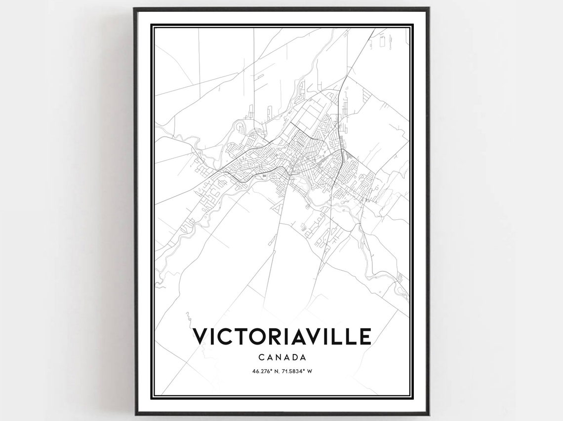 Victoriaville Map Print Victoriaville Map Poster Wall Art - Etsy