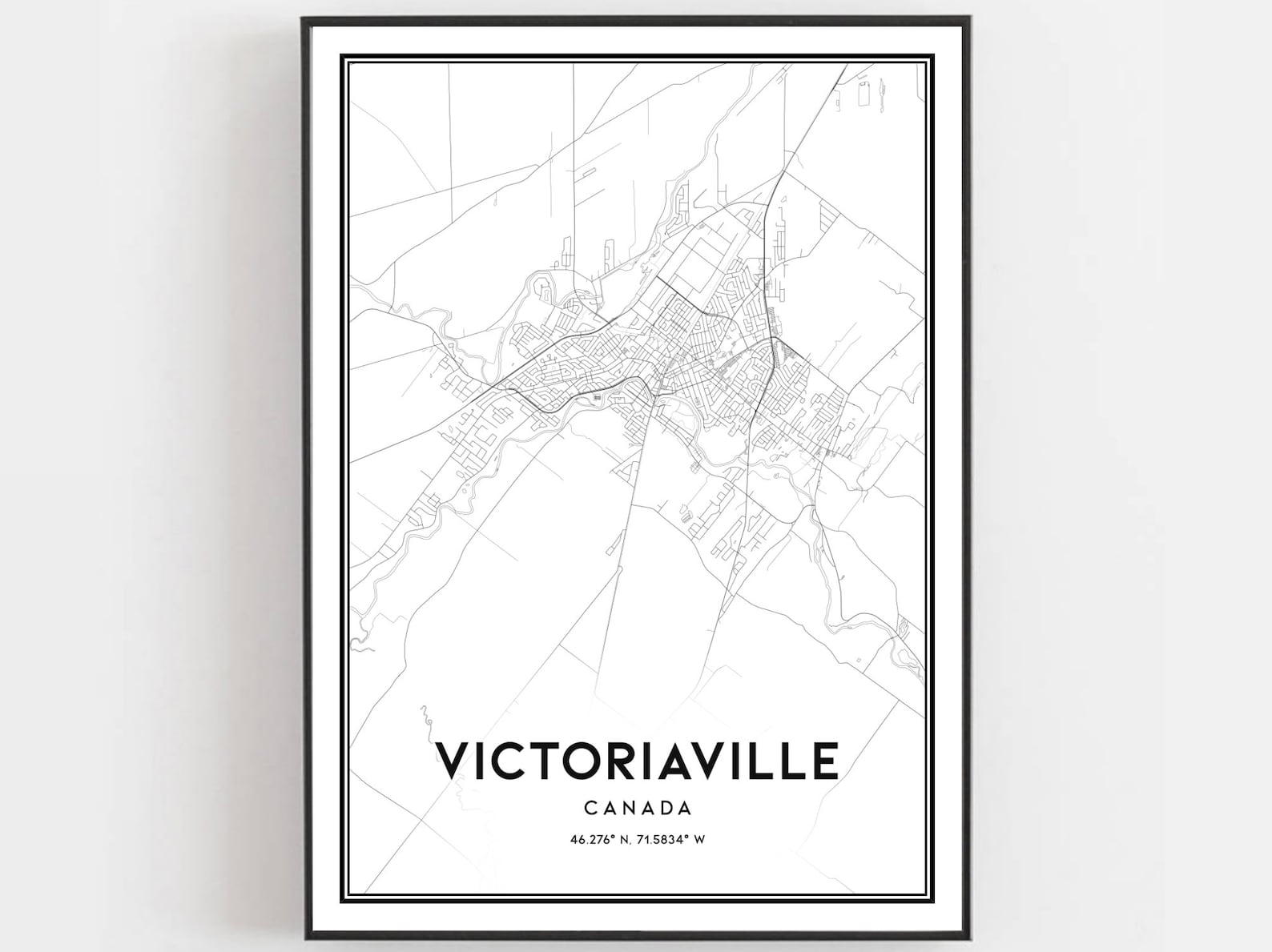 Victoriaville Map Print Victoriaville Map Poster Wall Art | Etsy
