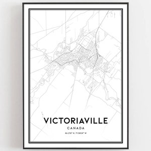 Victoriaville Map Print Victoriaville Map Poster Wall Art - Etsy