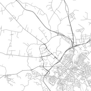 Uniontown Map Print, Uniontown Map Poster Wall Art, Pa City Map ...