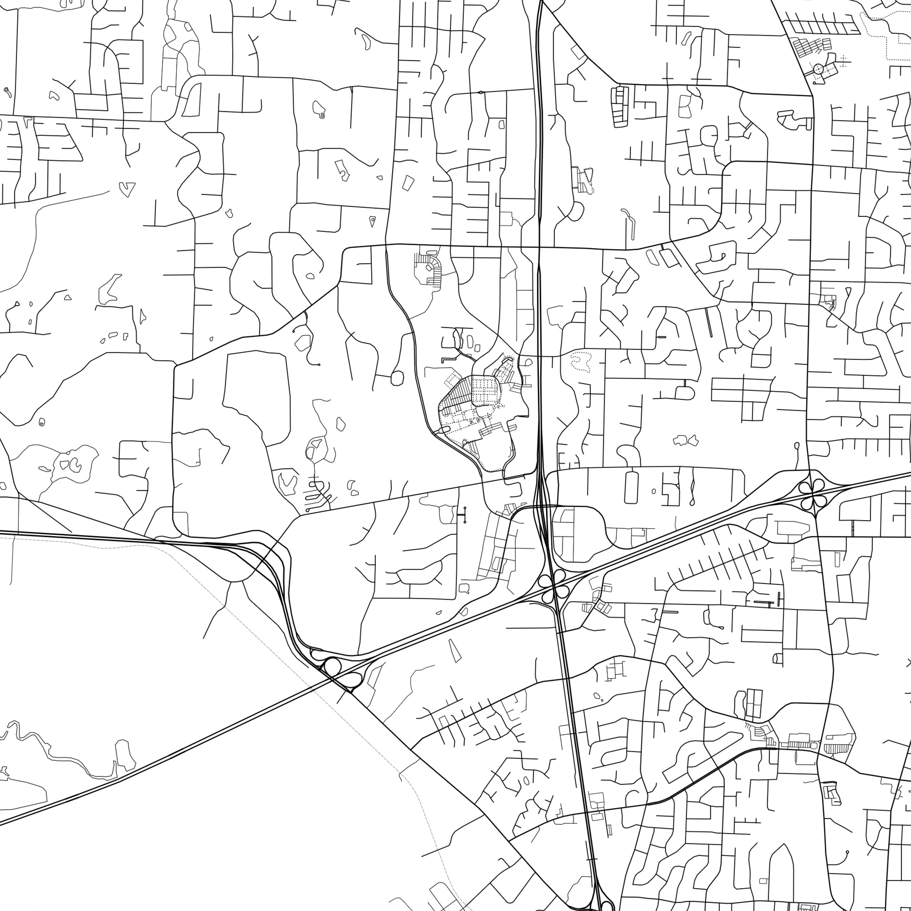 Jackson Map Print Jackson Map Poster Wall Art Tn City Map - Etsy