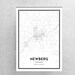 Newberg Map Print, Newberg Map Poster Wall Art, or City Map, Oregon ...