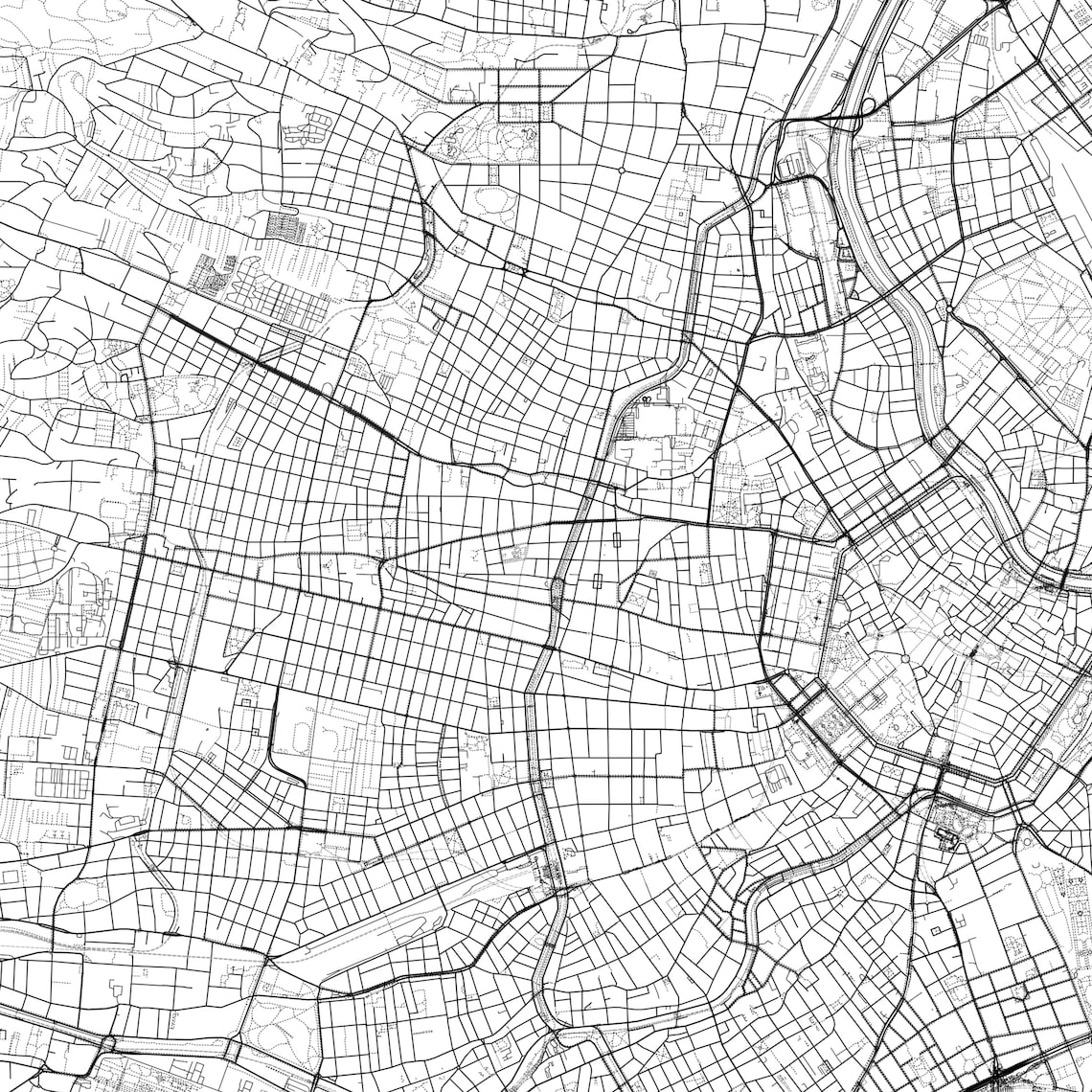 Vienna Map Print Vienna Map Poster Wall Art Vienna City Map - Etsy
