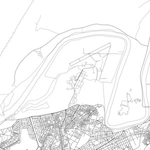 Kenitra Map Print, Kenitra Map Poster Wall Art, Kenitra City Map ...