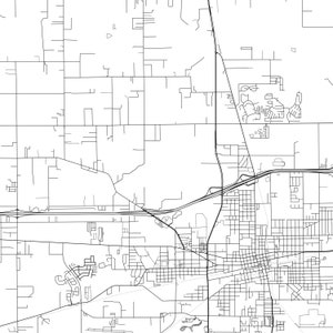 Plant City Map Print, Plant City Map Poster Wall Art, Fl City Map ...