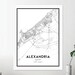 Alexandria Map Print, Alexandria Map Poster Wall Art, Alexandria City ...