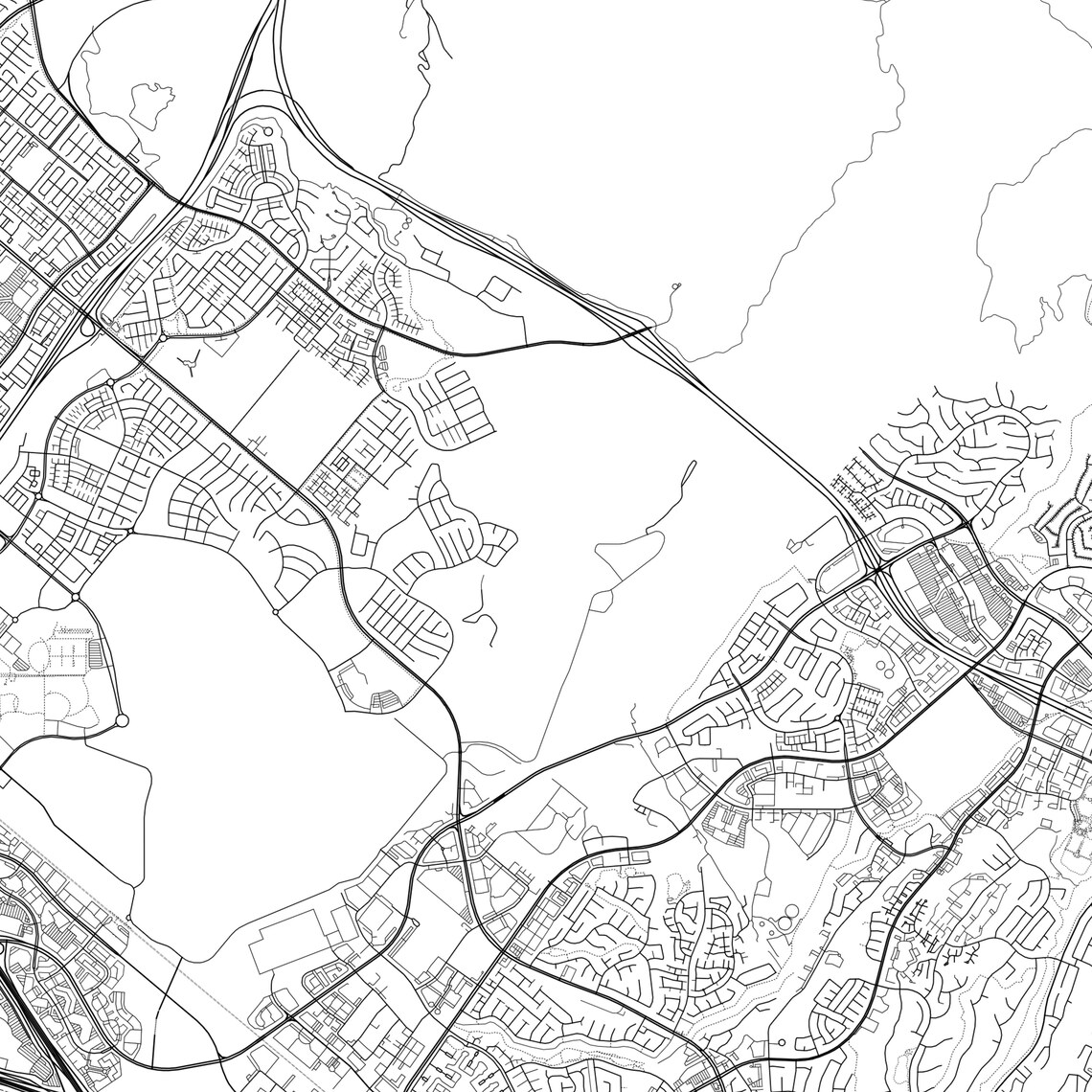 Lake Forest Map Print Lake Forest Map Poster Wall Art Ca - Etsy