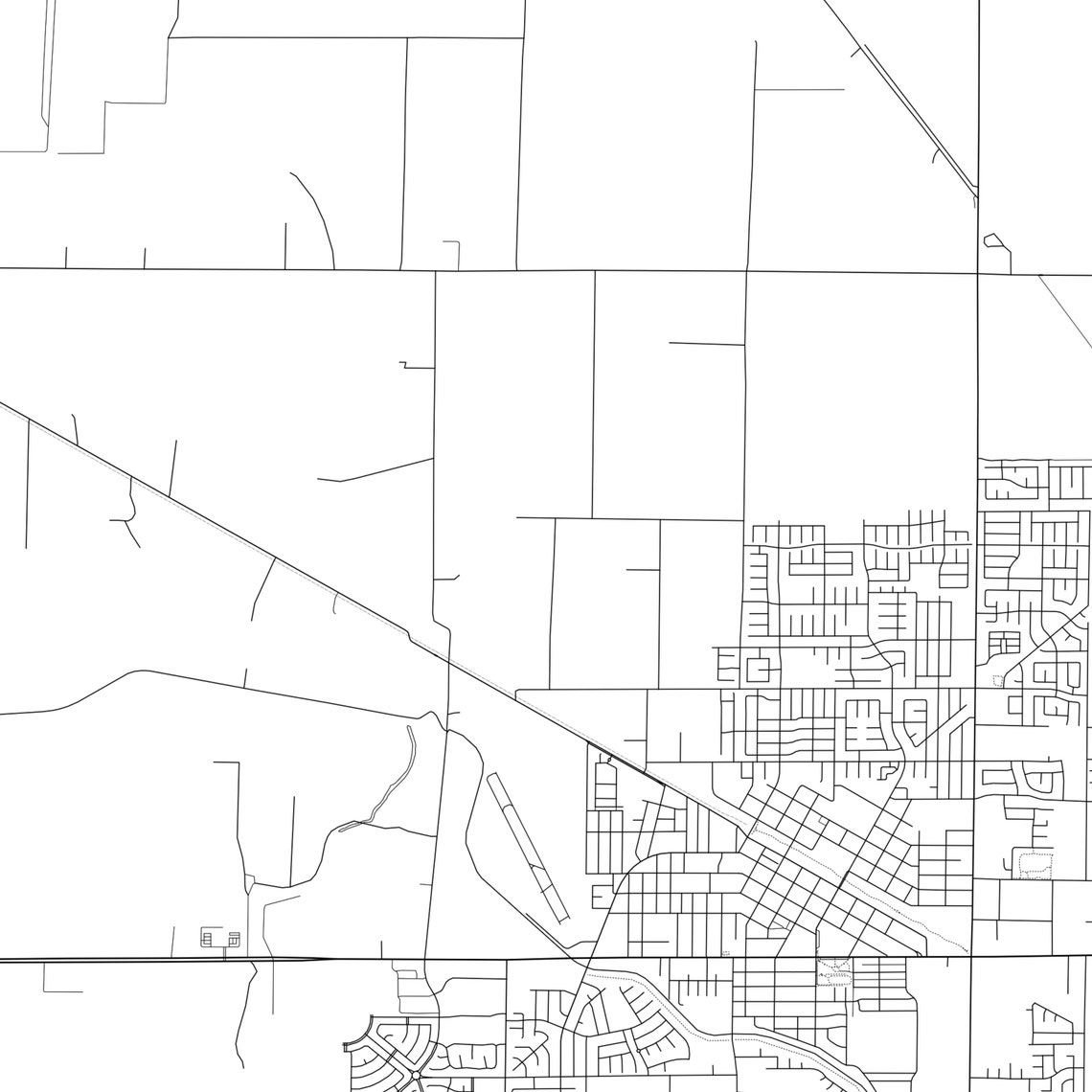 Los Banos Map Print Los Banos Map Poster Wall Art Ca City | Etsy