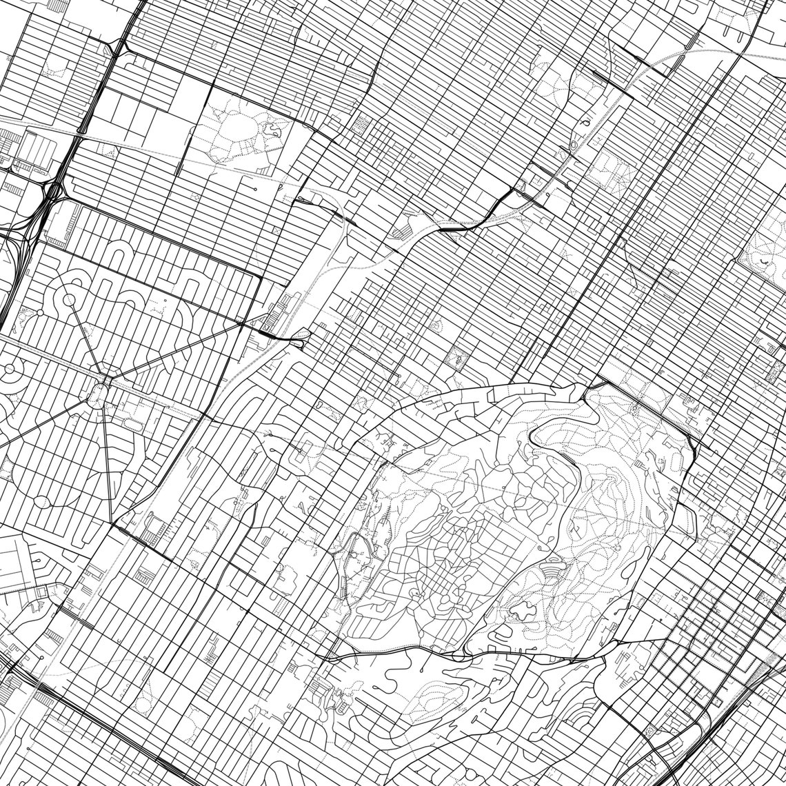 Montréal Map Print, Montréal Map Poster Wall Art, Montréal City Map ...