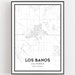 Los Banos Map Print, Los Banos Map Poster Wall Art, Ca City Map ...