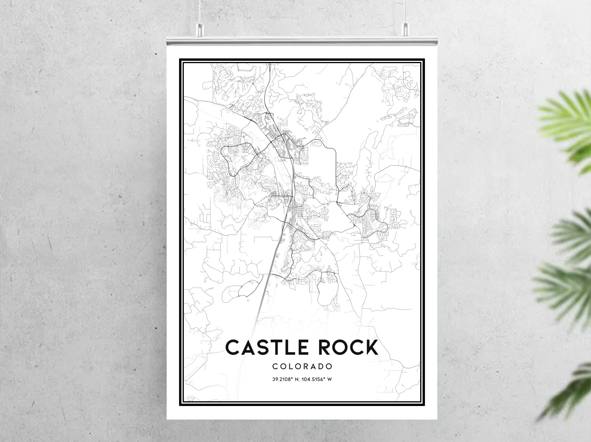 Castle Rock Map Print Castle Rock Map Poster Wall Art Co - Etsy