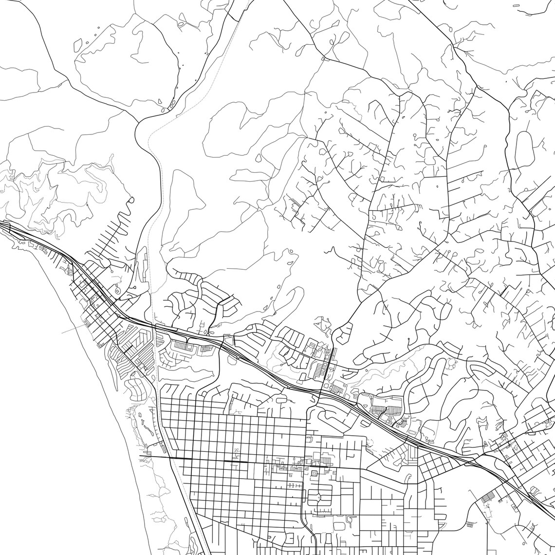 Arroyo Grande Map Print Arroyo Grande Map Poster Wall Art Ca - Etsy