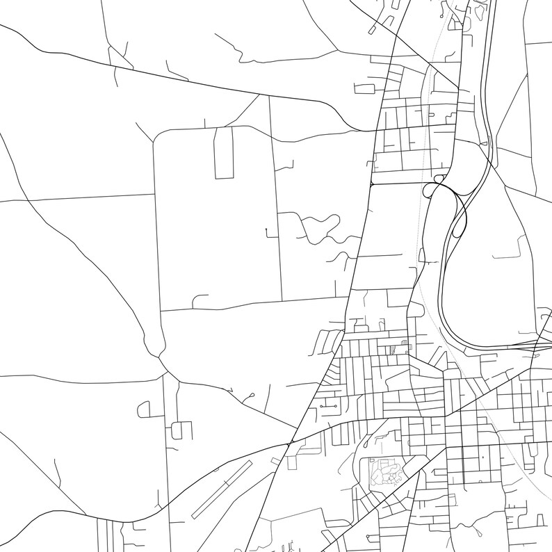 Cortland Map Print Cortland Map Poster Wall Art Ny City Map - Etsy