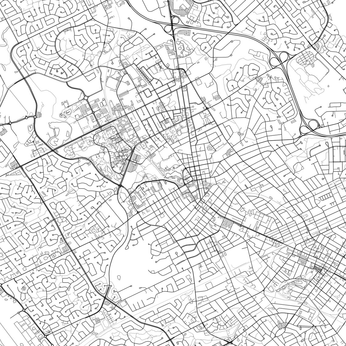 Kitchener Map Print Kitchener Map Poster Wall Art Kitchener - Etsy