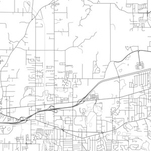 Lacey Map Print, Lacey Map Poster Wall Art, Wa City Map, Washington ...