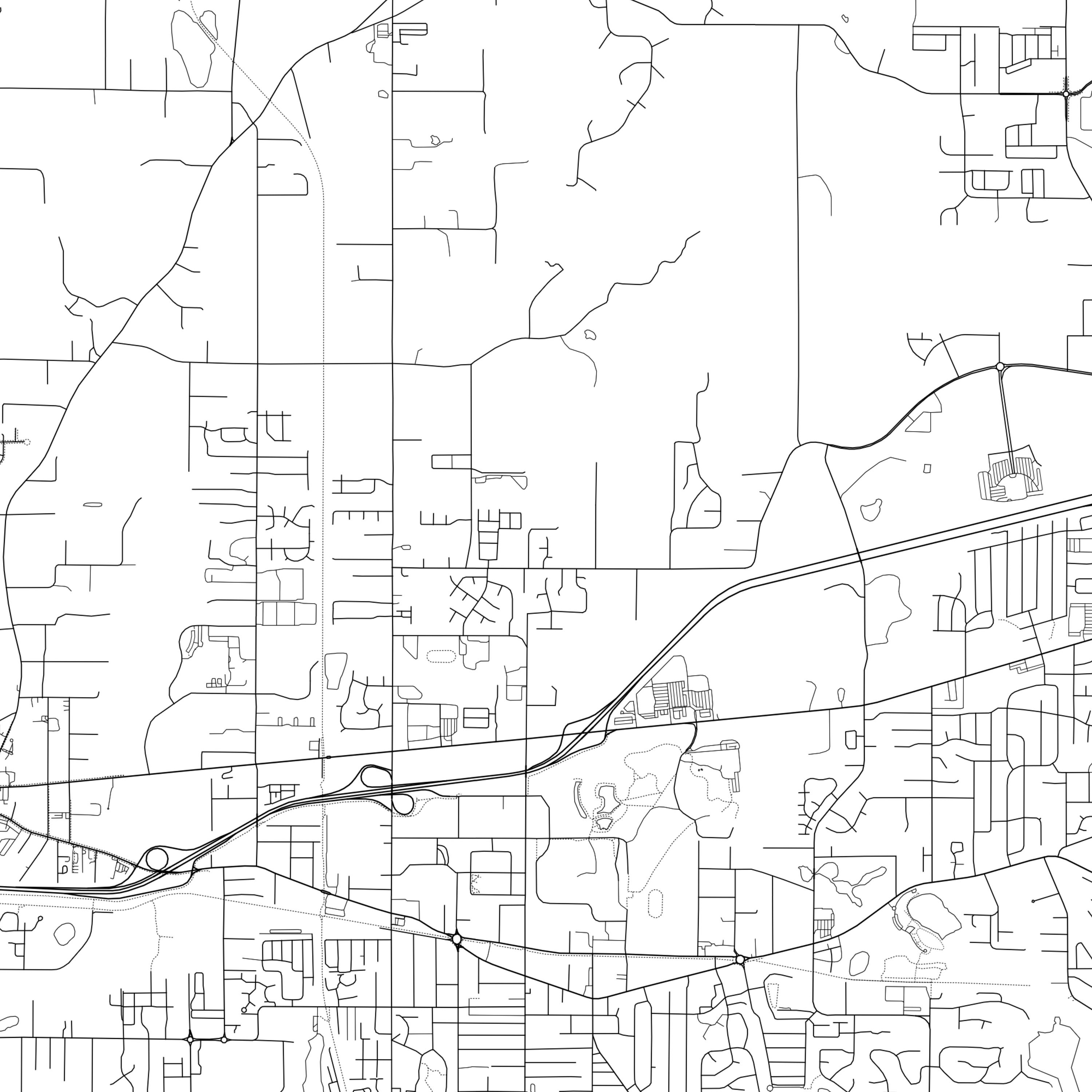 Lacey Map Print, Lacey Map Poster Wall Art, Wa City Map, Washington ...