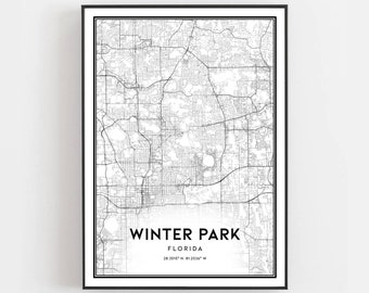 Sebring Map Print Sebring Map Poster Wall Art Fl City Map | Etsy