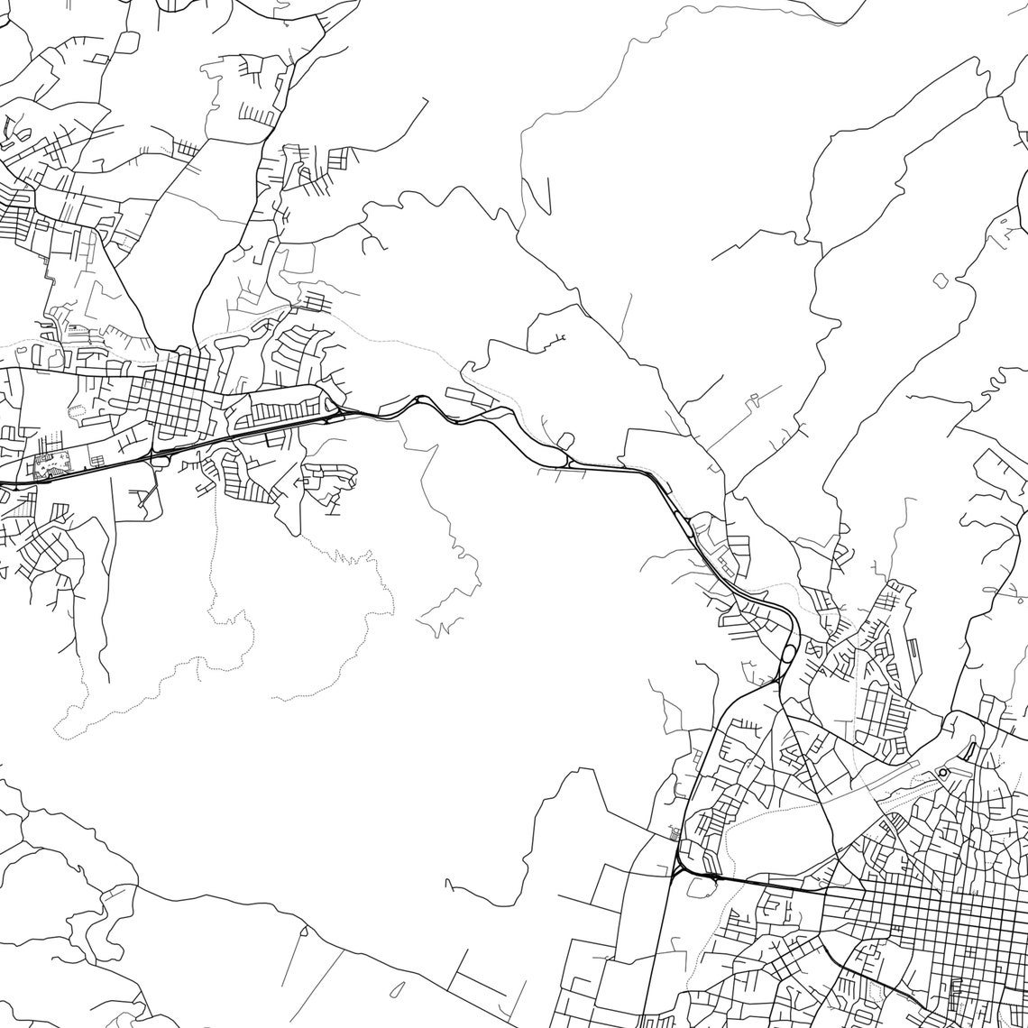 Cartago Map Print Cartago Map Poster Wall Art Cartago City | Etsy