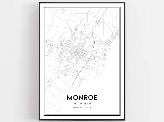 Map Of Monroe Michigan Streets Monroe County, D Maps.com: Free Map,