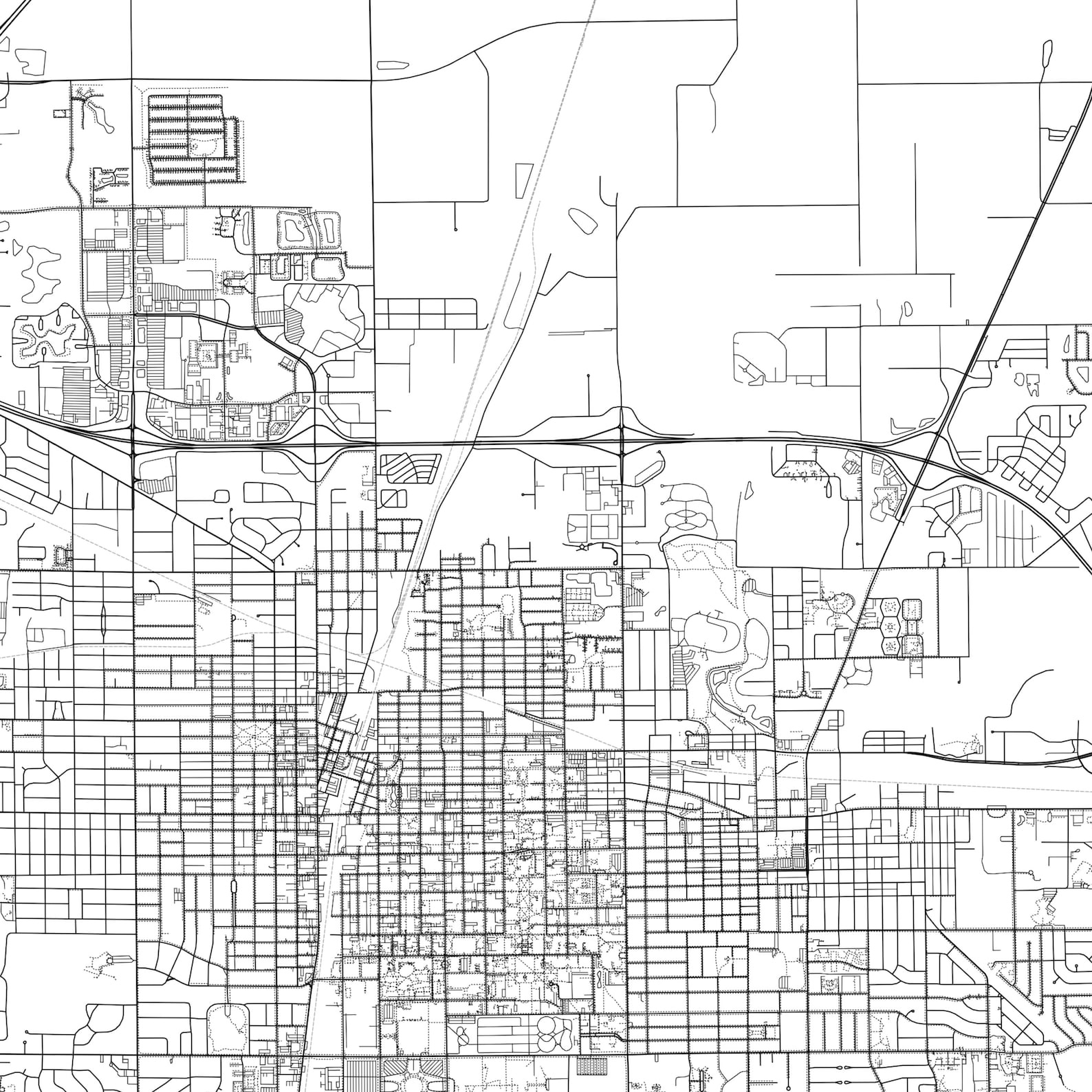 Urbana Map Print Urbana Map Poster Wall Art Il City Map - Etsy