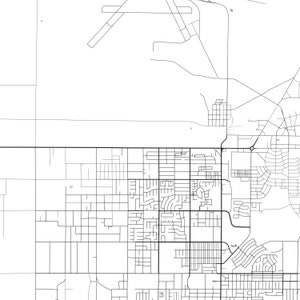 Ridgecrest Map Print, Ridgecrest Map Poster Wall Art, Ca City Map ...