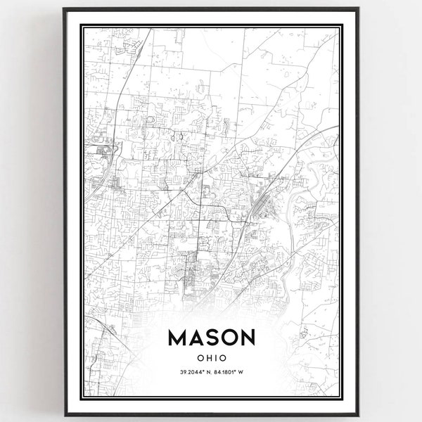 Mason Map Decor - Etsy