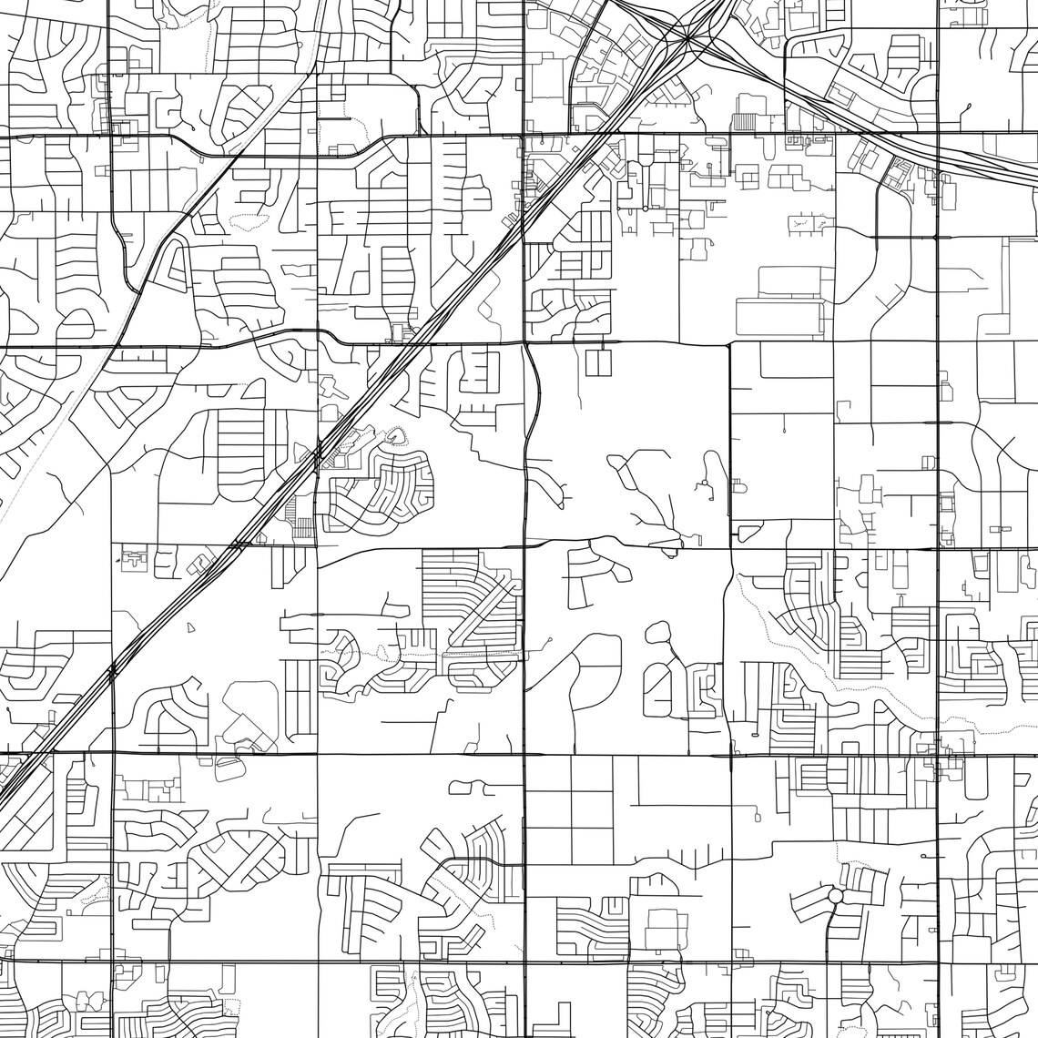 Desoto Map Print Desoto Map Poster Wall Art Tx City Map | Etsy