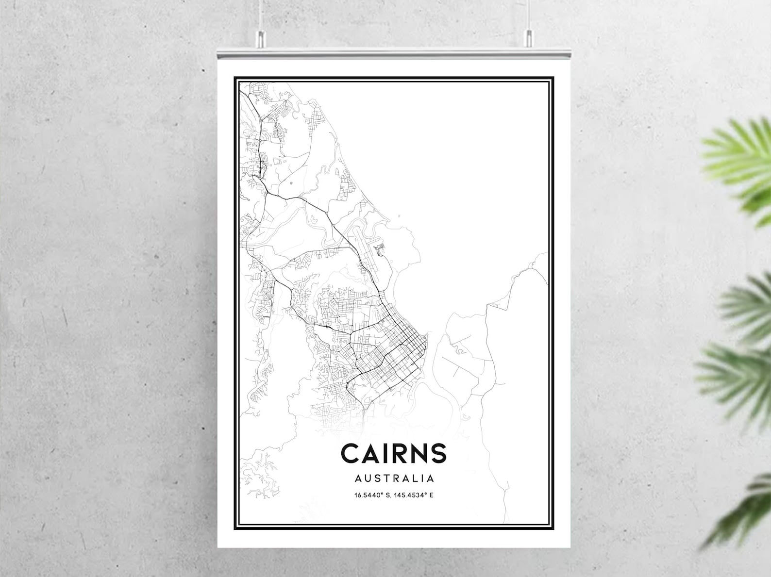 Cairns Map Print Cairns Map Poster Wall Art Cairns City Map - Etsy