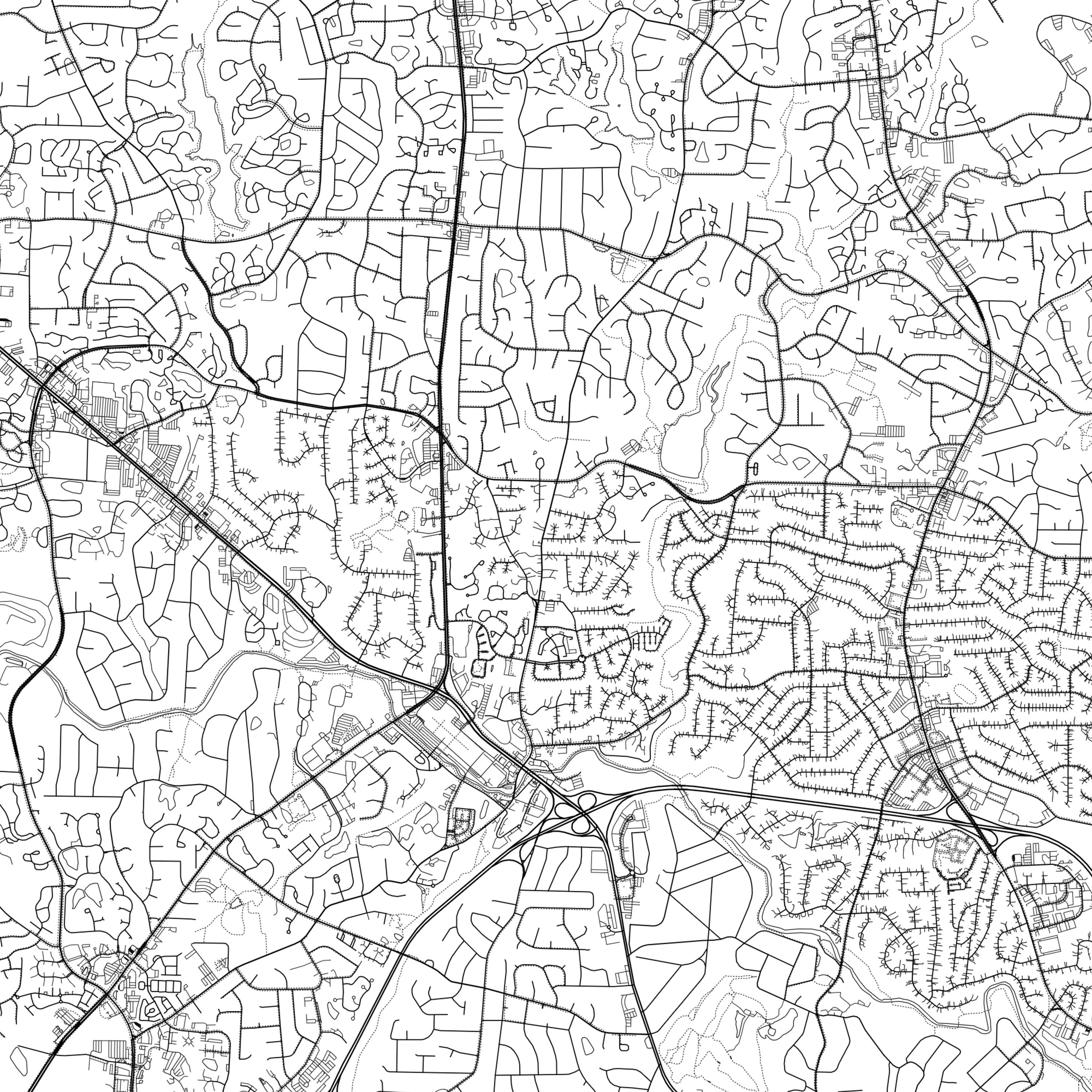 Raleigh Map Print Raleigh Map Poster Wall Art Nc City Map - Etsy