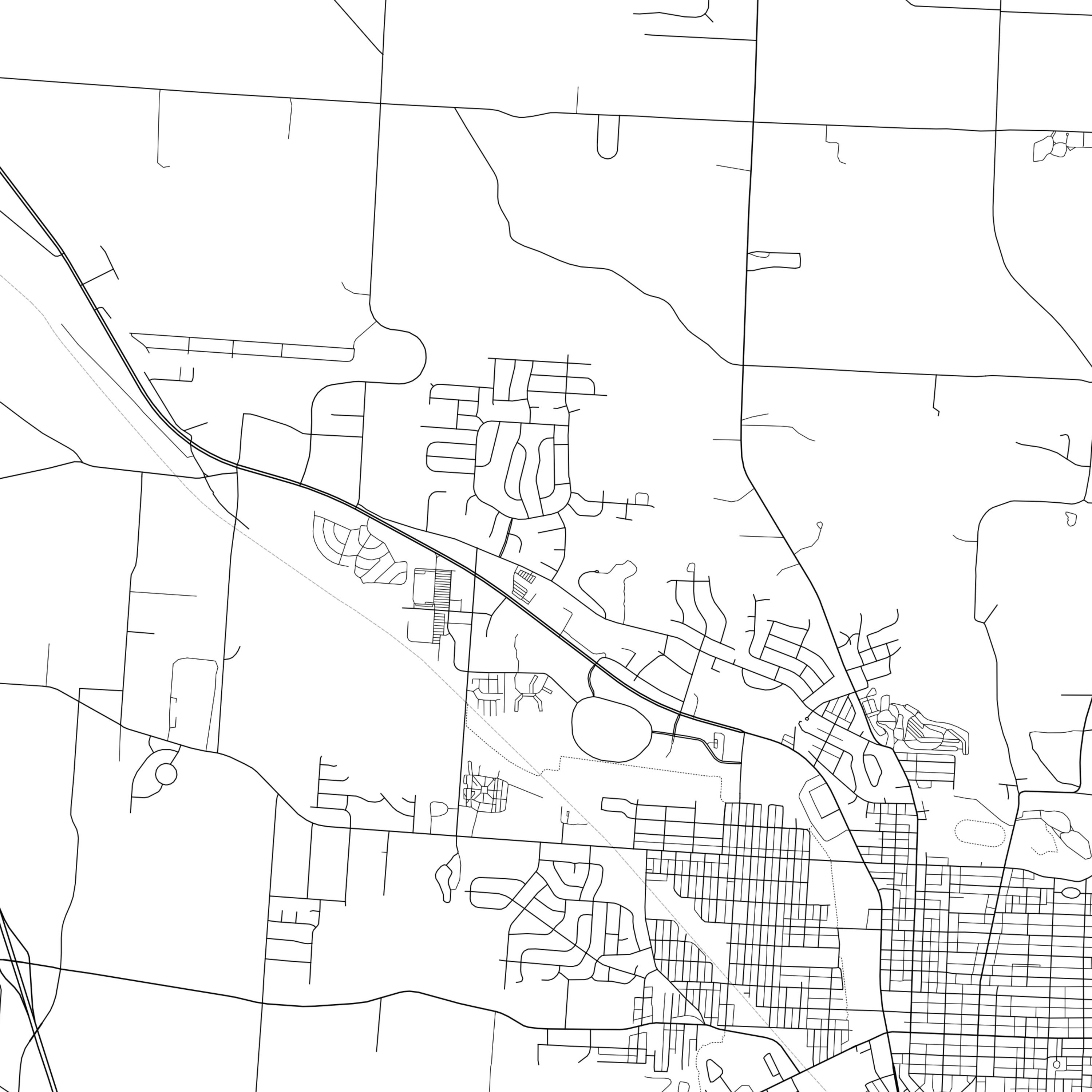 Lancaster Map Print, Lancaster Map Poster Wall Art, Oh City Map, Ohio ...