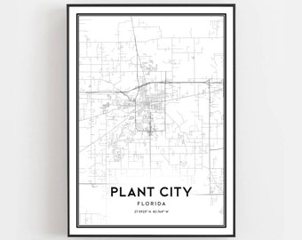 Sebring Map Print Sebring Map Poster Wall Art Fl City Map | Etsy