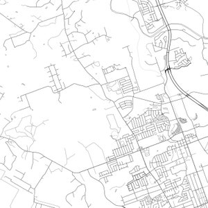 Leander Map Print, Leander Map Poster Wall Art, Tx City Map, Texas ...