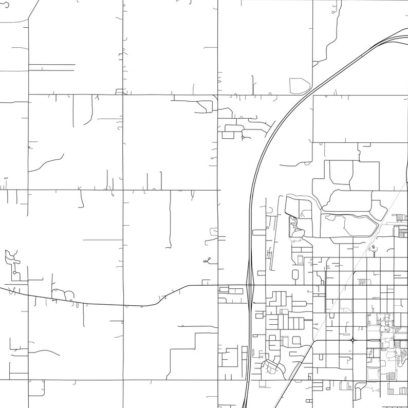 Rexburg Map Print, Rexburg Map Poster Wall Art, Id City Map, Idaho ...