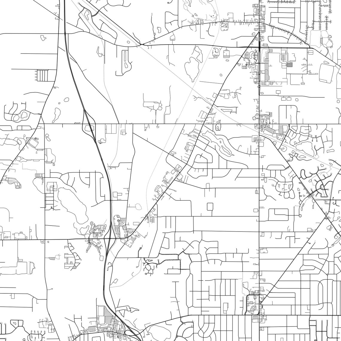 Stow Map Print Stow Map Poster Wall Art Oh City Map Ohio | Etsy