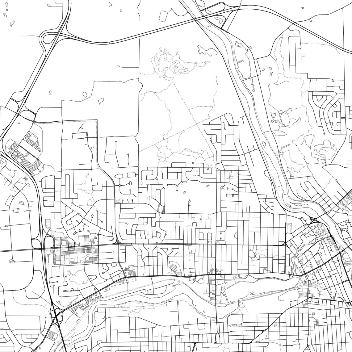 Sherbrooke Map Print Sherbrooke Map Poster Wall Art - Etsy