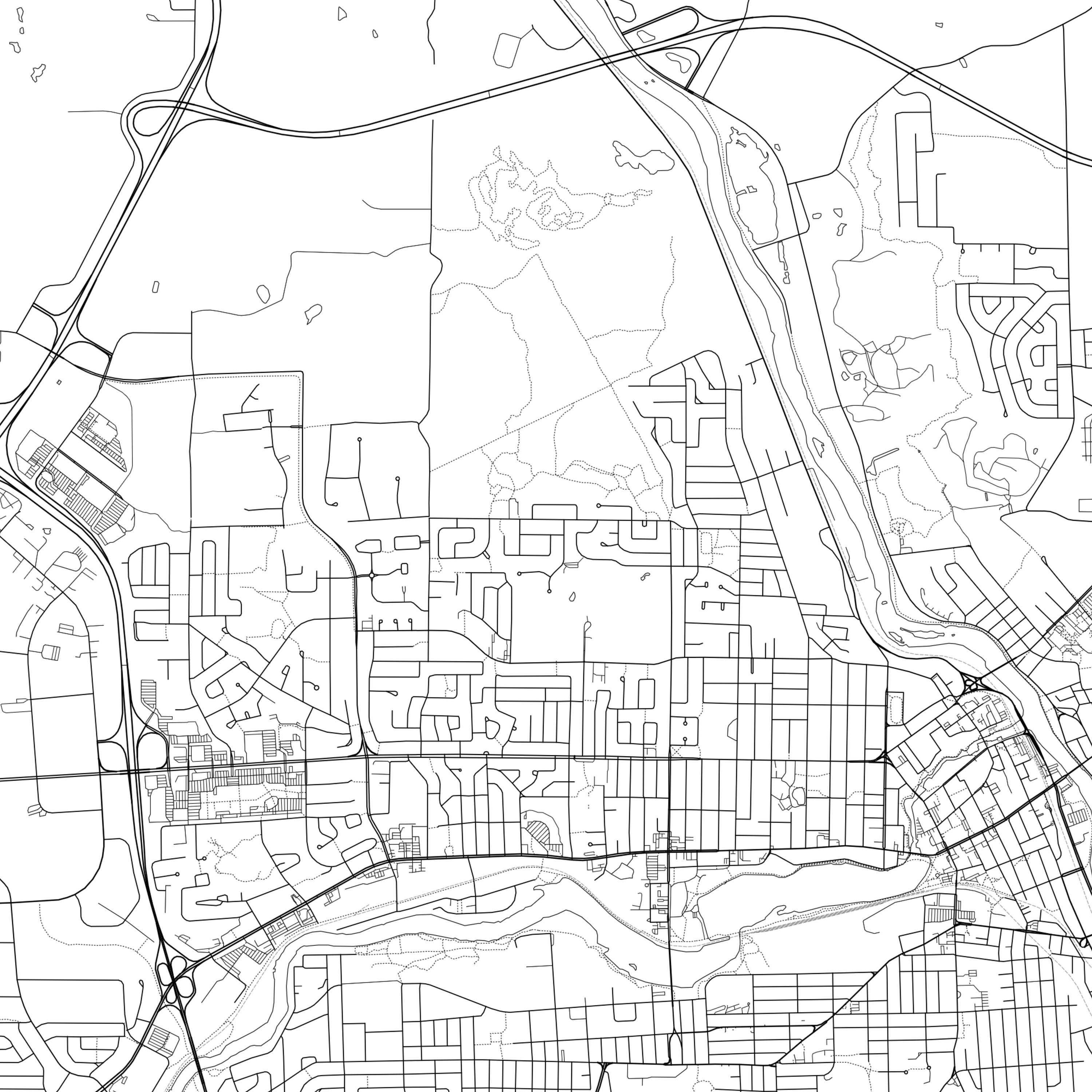 Sherbrooke Map Print, Sherbrooke Map Poster Wall Art, Sherbrooke City ...