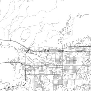 Simi Valley Map Print, Simi Valley Map Poster Wall Art, Ca City Map ...