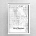 Centennial Map Print, Centennial Map Poster Wall Art, Co City Map ...