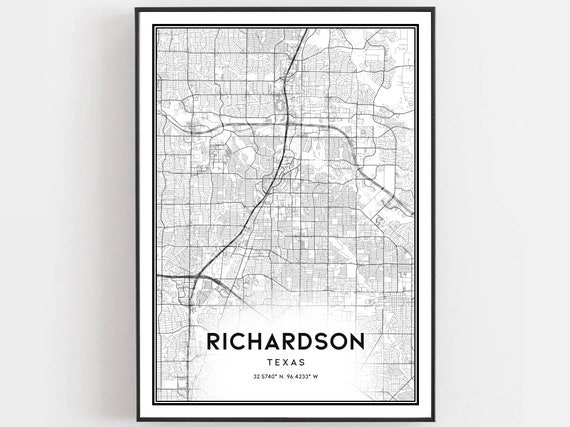 Richardson Dallas City Area Map