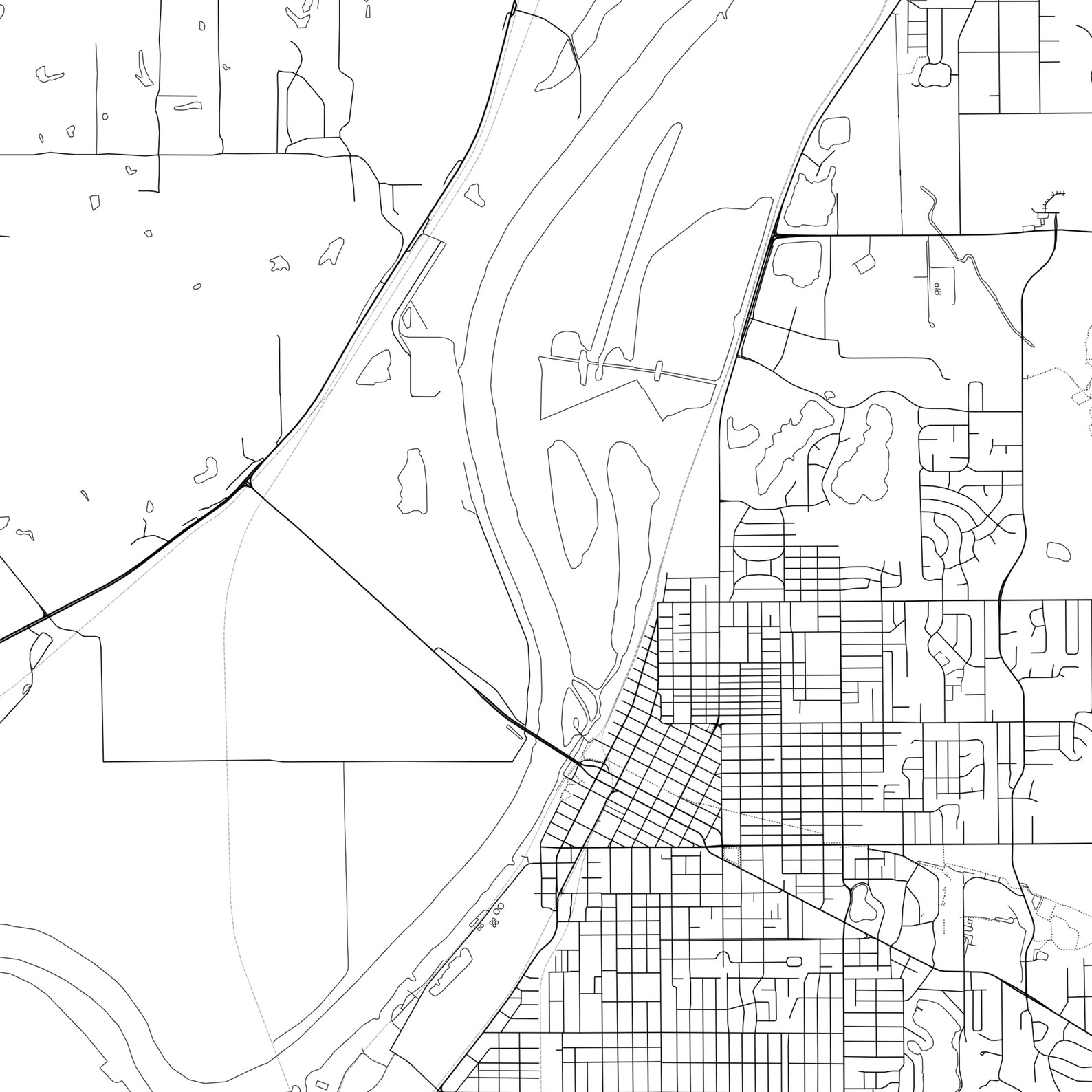 Pekin Map Print, Pekin Map Poster Wall Art, Il City Map, Illinois Print ...